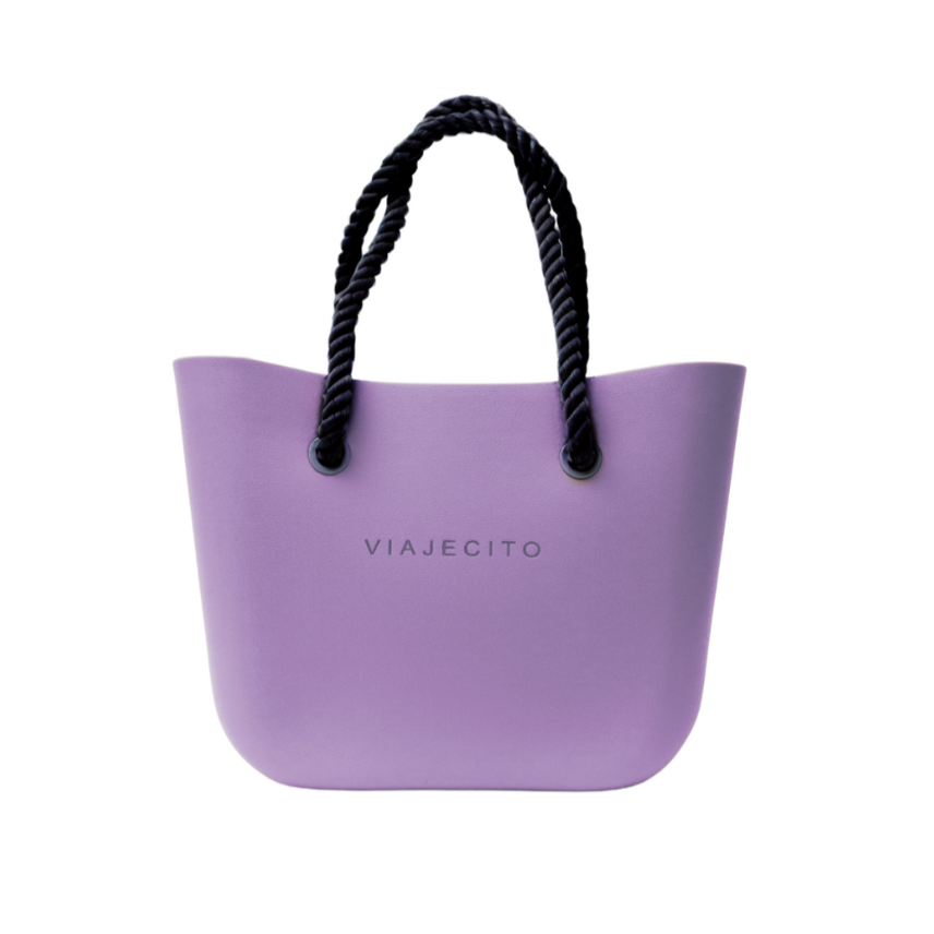 Standard Beach Tote Set - Grape Soda with Natural Lining – Viajecito PH