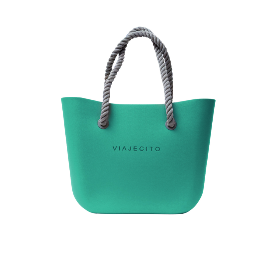 Standard Beach Tote Set - Teal with Natural Lining – Viajecito PH